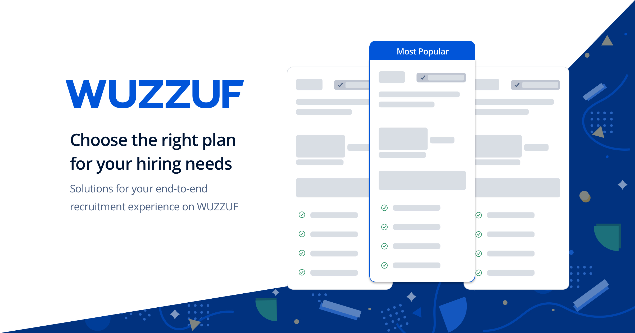 Pricing Plans & Packages | WUZZUF